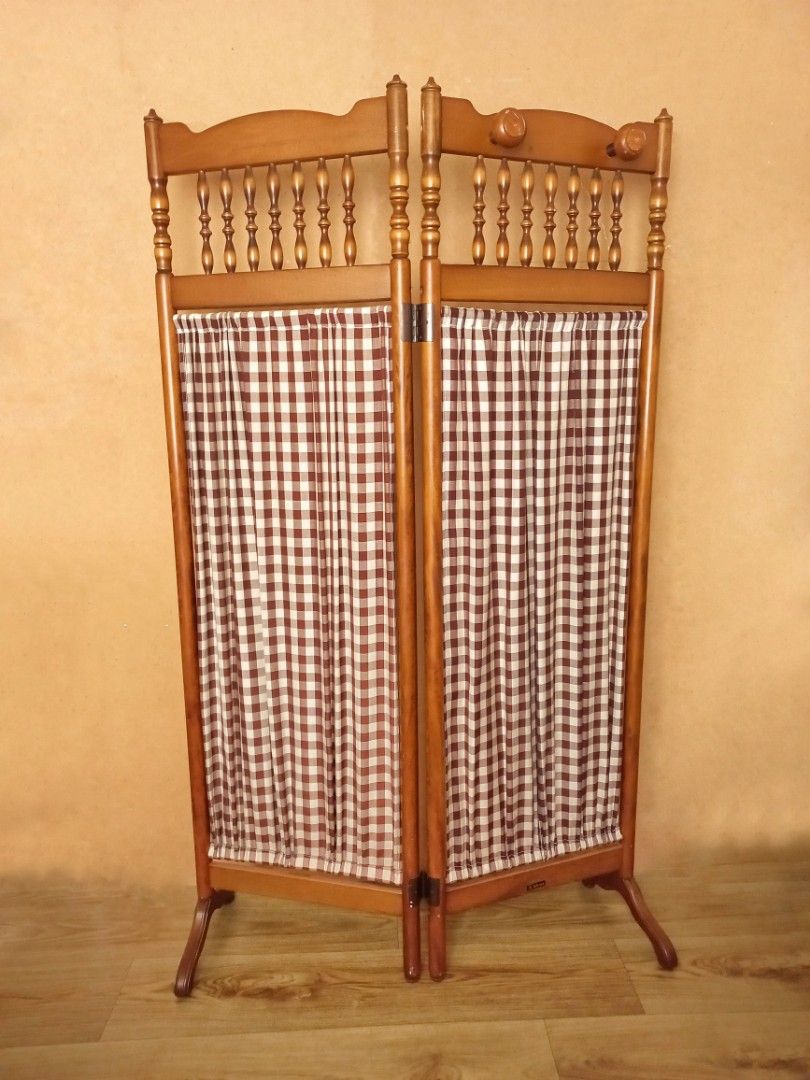 Oak wood multifunctional partition divider coat rack hat rack spindles ...