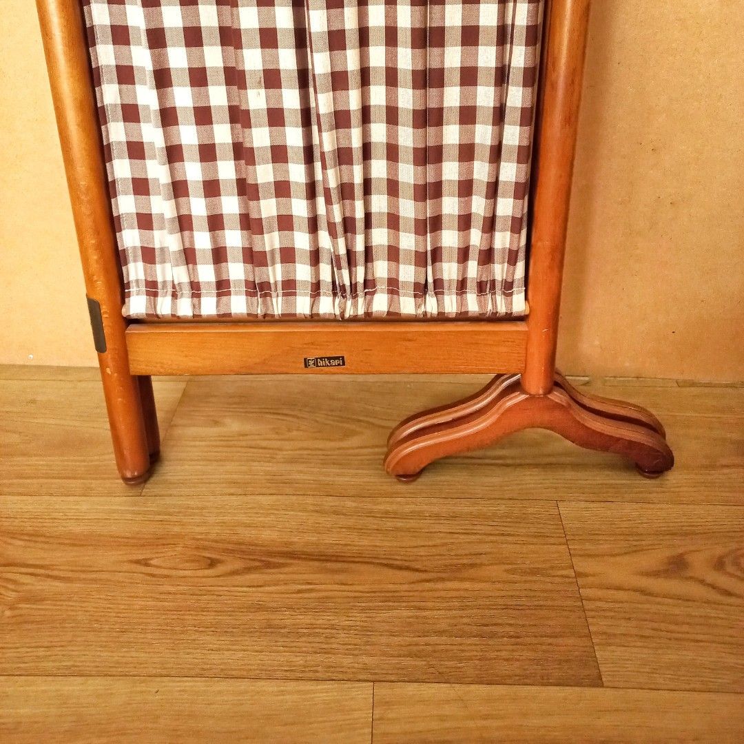 Oak wood multifunctional partition divider coat rack hat rack spindles ...