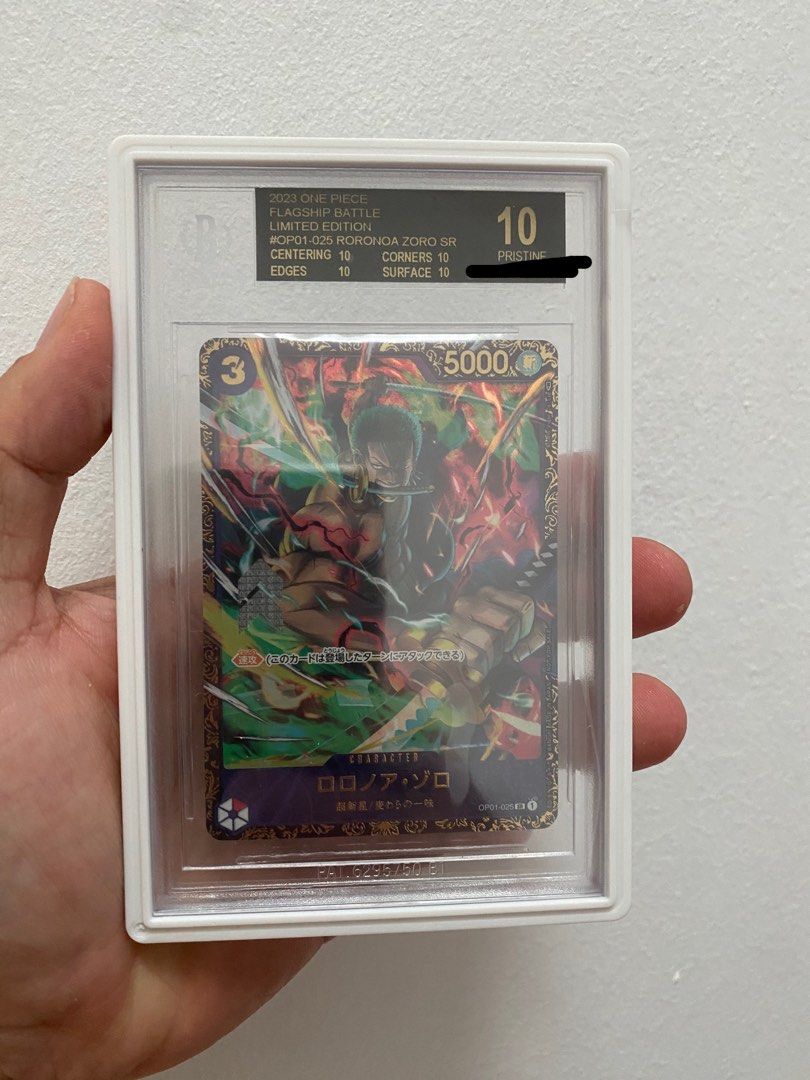 One Piece Flagship Zoro BGS 10 Black Label, Hobbies & Toys, Toys ...