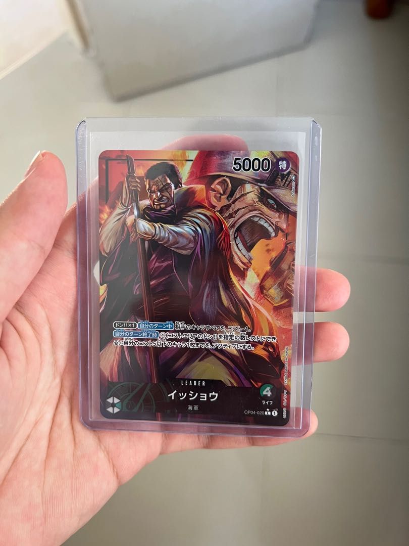 One Piece TCG Op04 Issho Leader, Hobbies & Toys, Toys & Games on Carousell