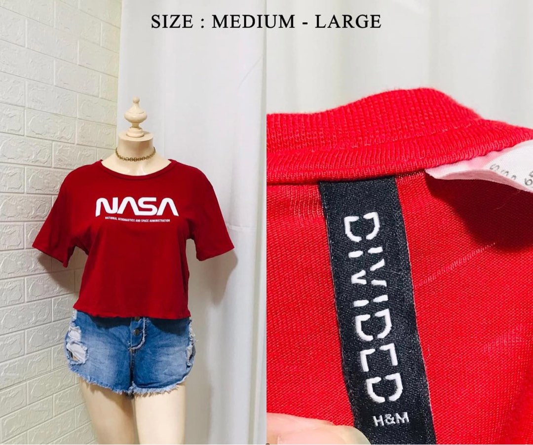 Original H&M (NASA), Women's Fashion, Tops, Shirts on Carousell