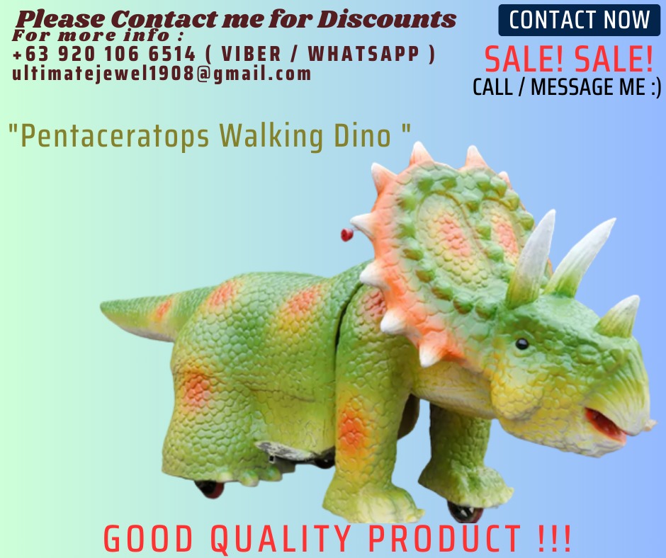 Pentaceratops Walking Dino - Easy to use and Brand New Dino on Carousell
