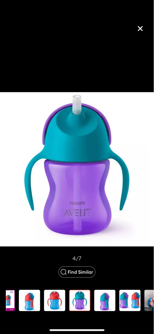 Philips Avent BPA-Free Bendy Straw Cup 200ml Assorted - 9M+, Furniture & Home Living ...