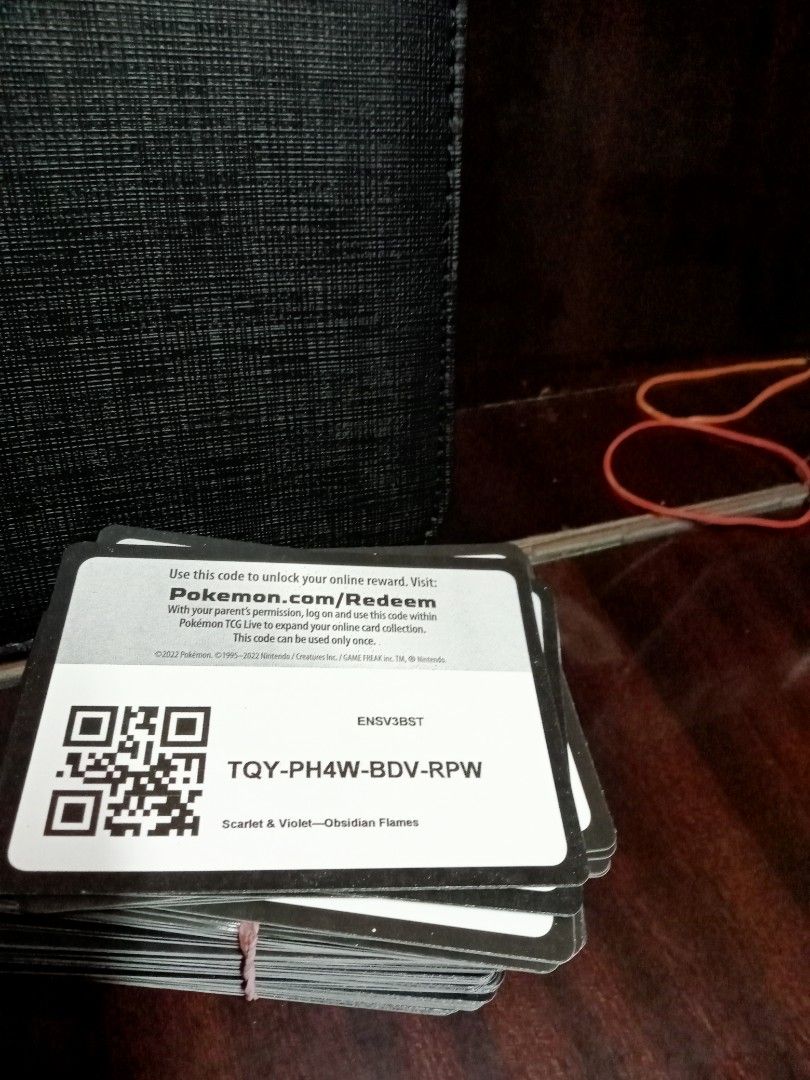 Pokemon code cards SV 01,02,03, Hobbies & Toys, Toys & Games on Carousell