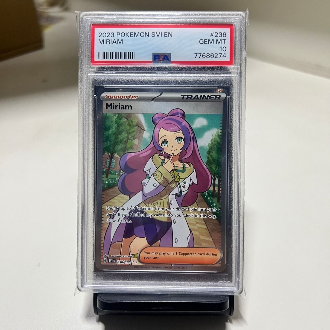 Pokemon TCG: Miriam #238 PSA 10, Hobbies & Toys, Toys & Games on Carousell