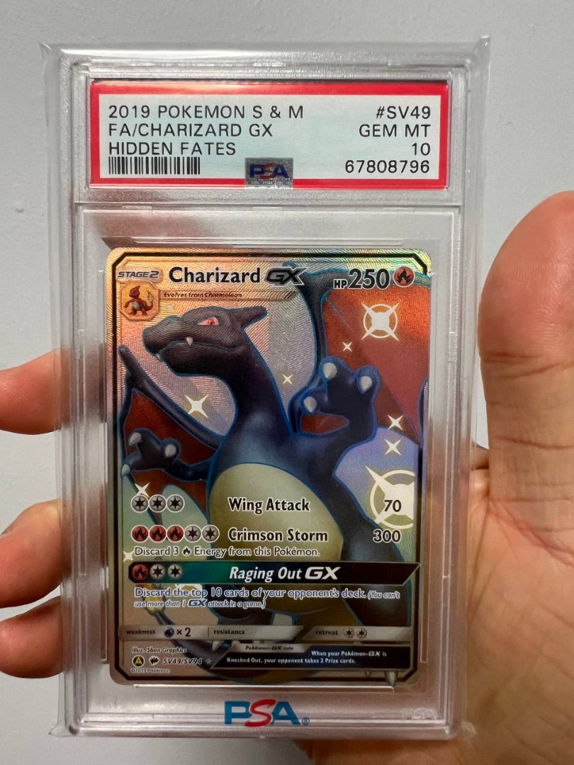 Pokemon TCG: Shiny Charizard GX Hidden Fates PSA 10, Hobbies & Toys ...