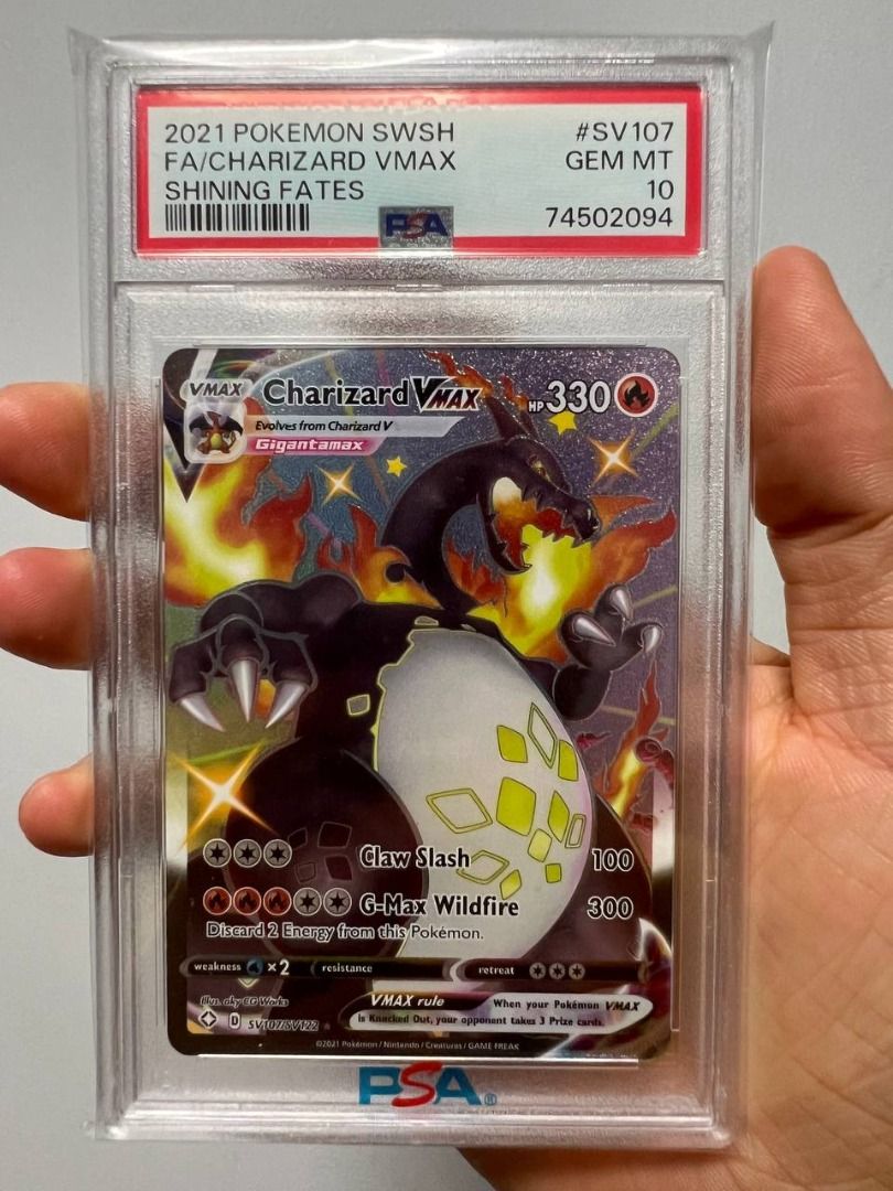 Pokemon TCG: Shiny Charizard VMAX PSA 10, Hobbies & Toys, Toys & Games ...