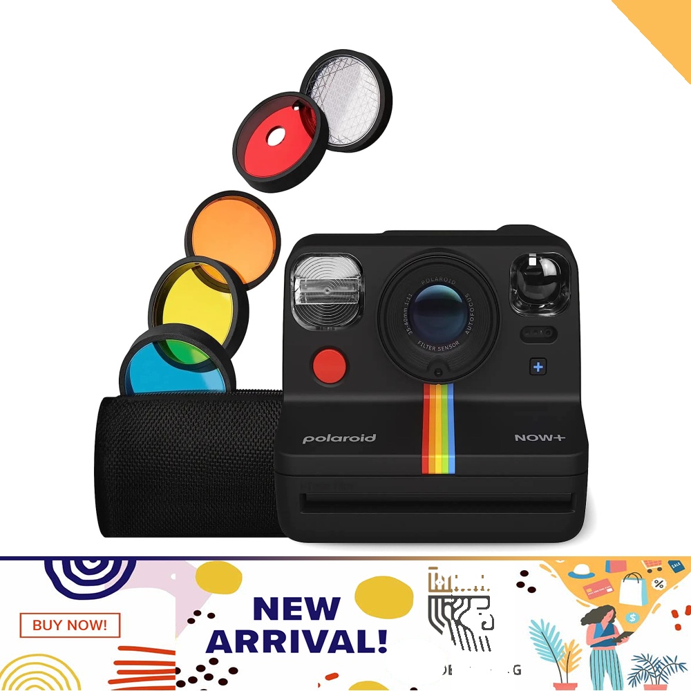 Polaroid Now+ 2nd Generation I-Type Instant Film Bluetooth Connected ...