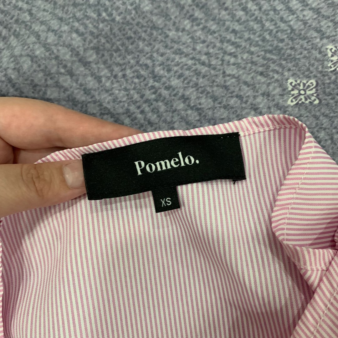 Pomelo tshirt one shoulder pink, Fesyen Wanita, Pakaian Wanita, Atasan ...