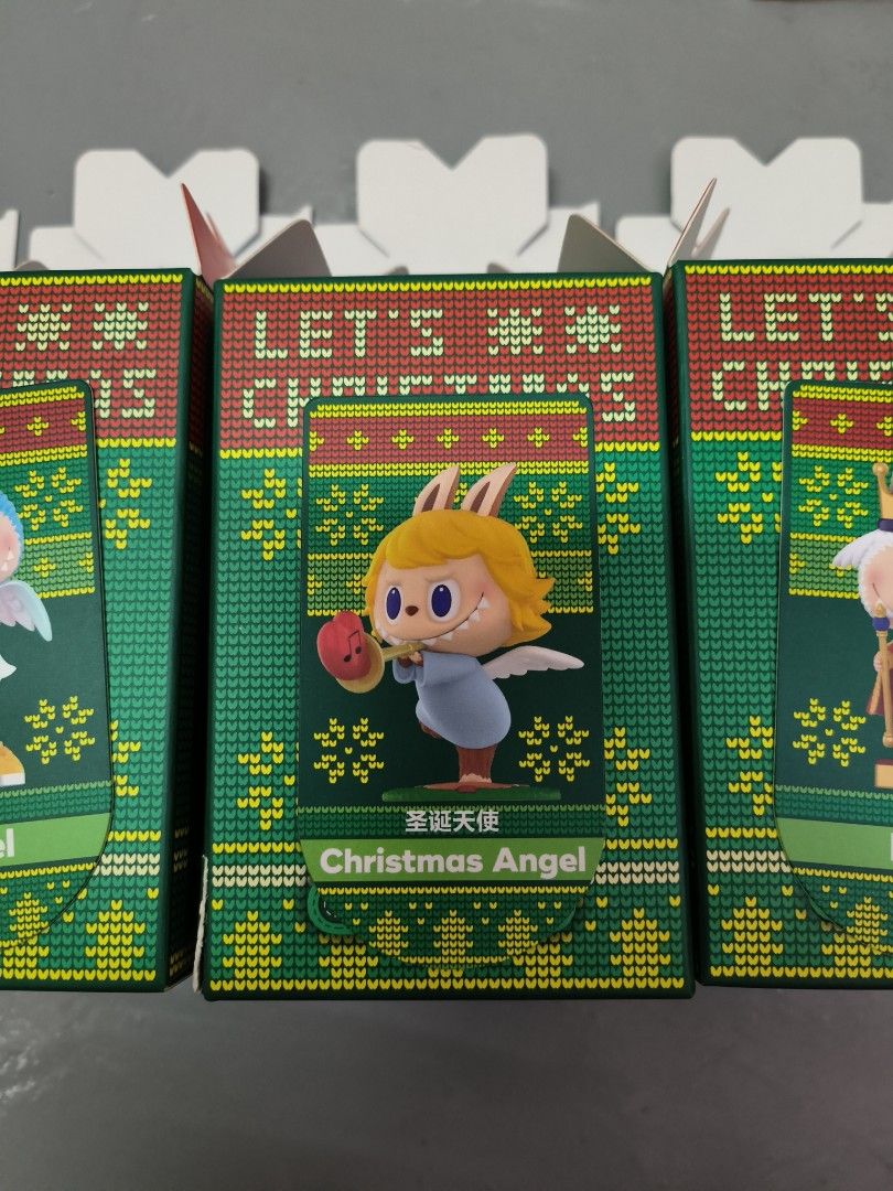 PopMart The Monsters Let's Christmas Labubu Angel, Santa, King ...