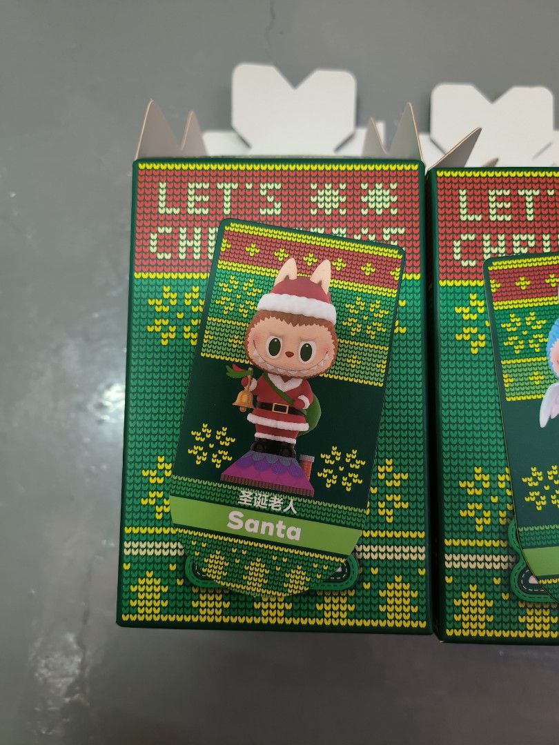 PopMart The Monsters Let's Christmas Labubu Angel, Santa, King ...