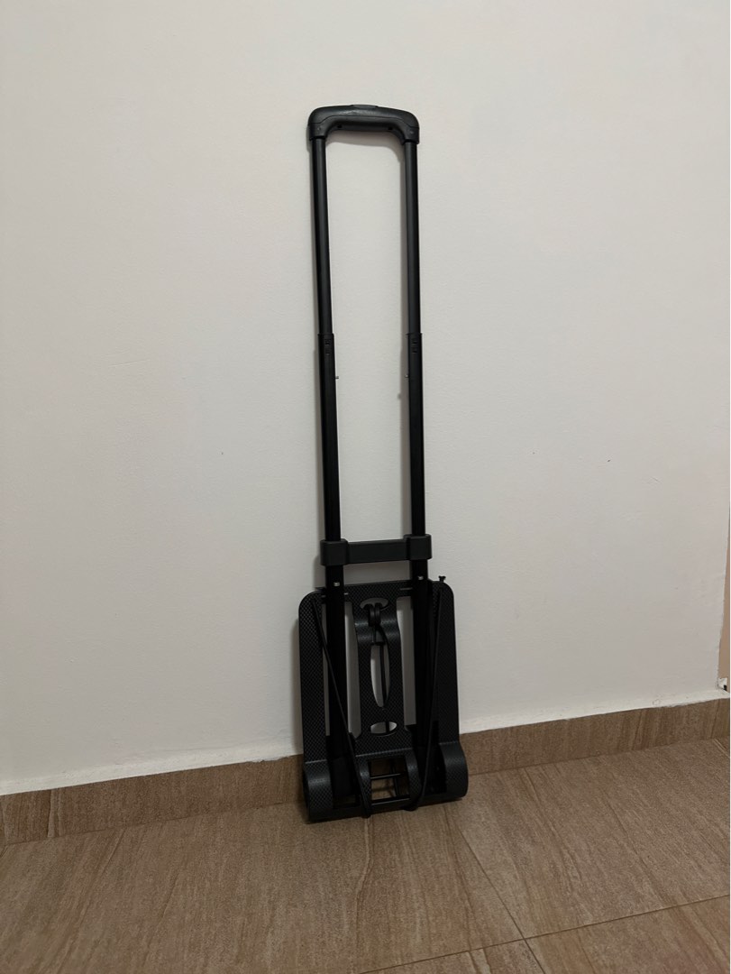 Portable Lightweight Foldable Trolley 2 Wheels Compact Size With Rope ...