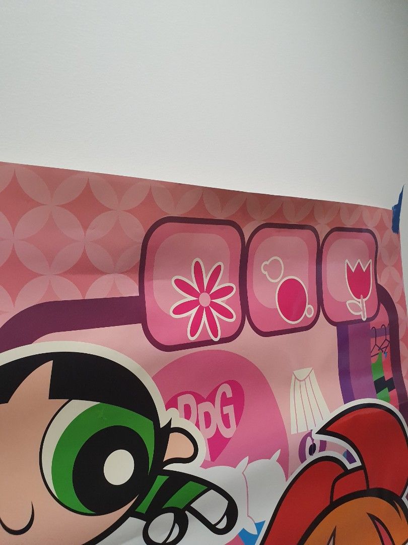 Powerpuff Girls Decor Poster 84cm x 60 cm room styling pink cartoon ...