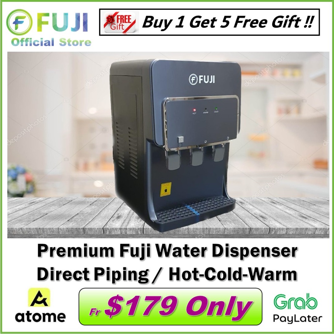 Premium Fuji Water Dispenser With Compressor Cooler & Direct Piping To ...