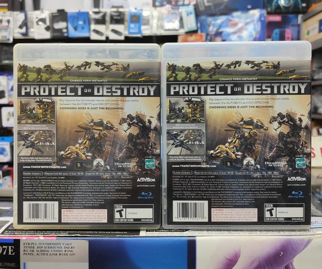 PS3 Transformers The Game R1, Video Gaming, Video Games, PlayStation on ...