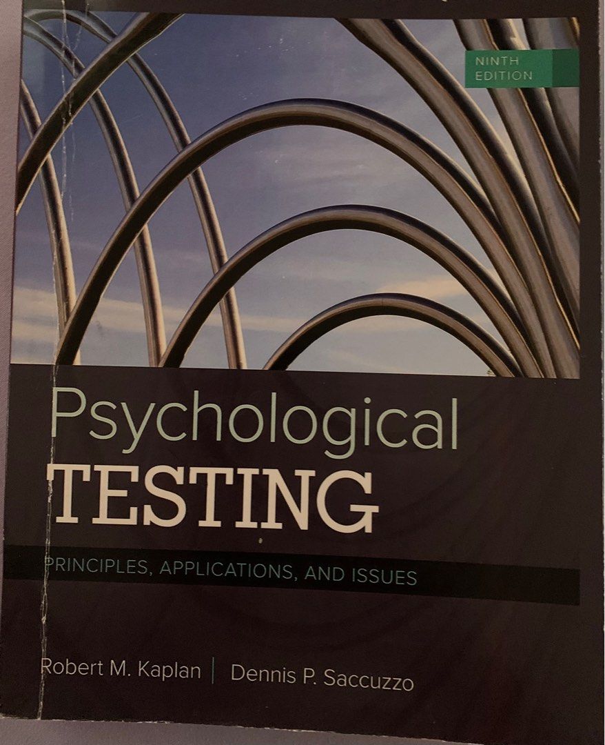 Psychological Testing: Principles, Applications, and Issues 9th Ed ...
