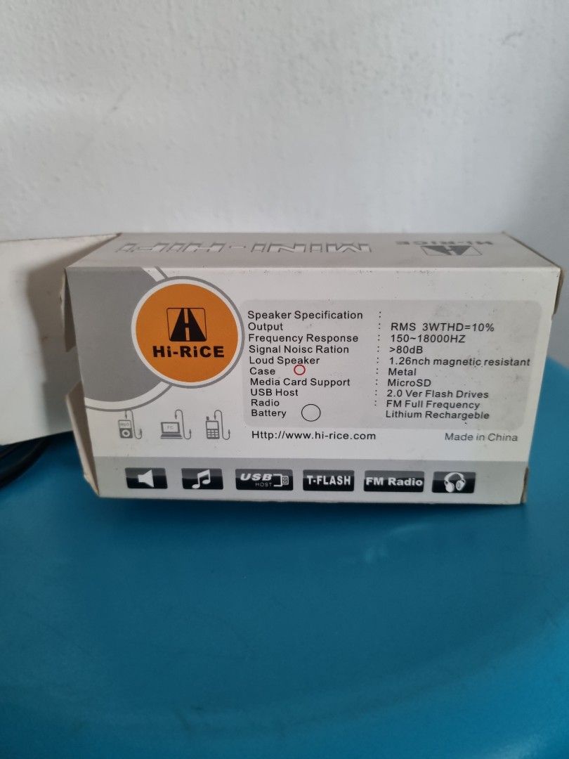 Radio Speaker HI RICE mini HiFi, Audio, Soundbars, Speakers & Amplifiers on Carousell
