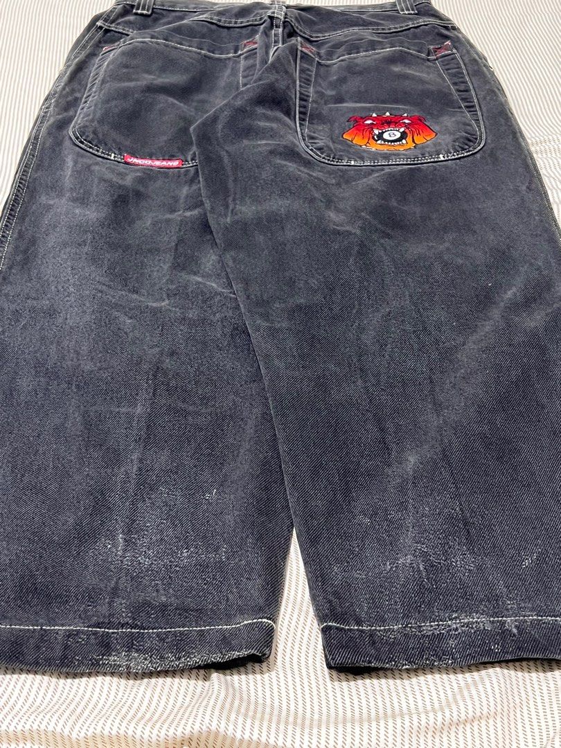 (SOLD) RARE Vintage 90s JNCO Jeans 8 Ball Bulldog Embroidered Patch ...