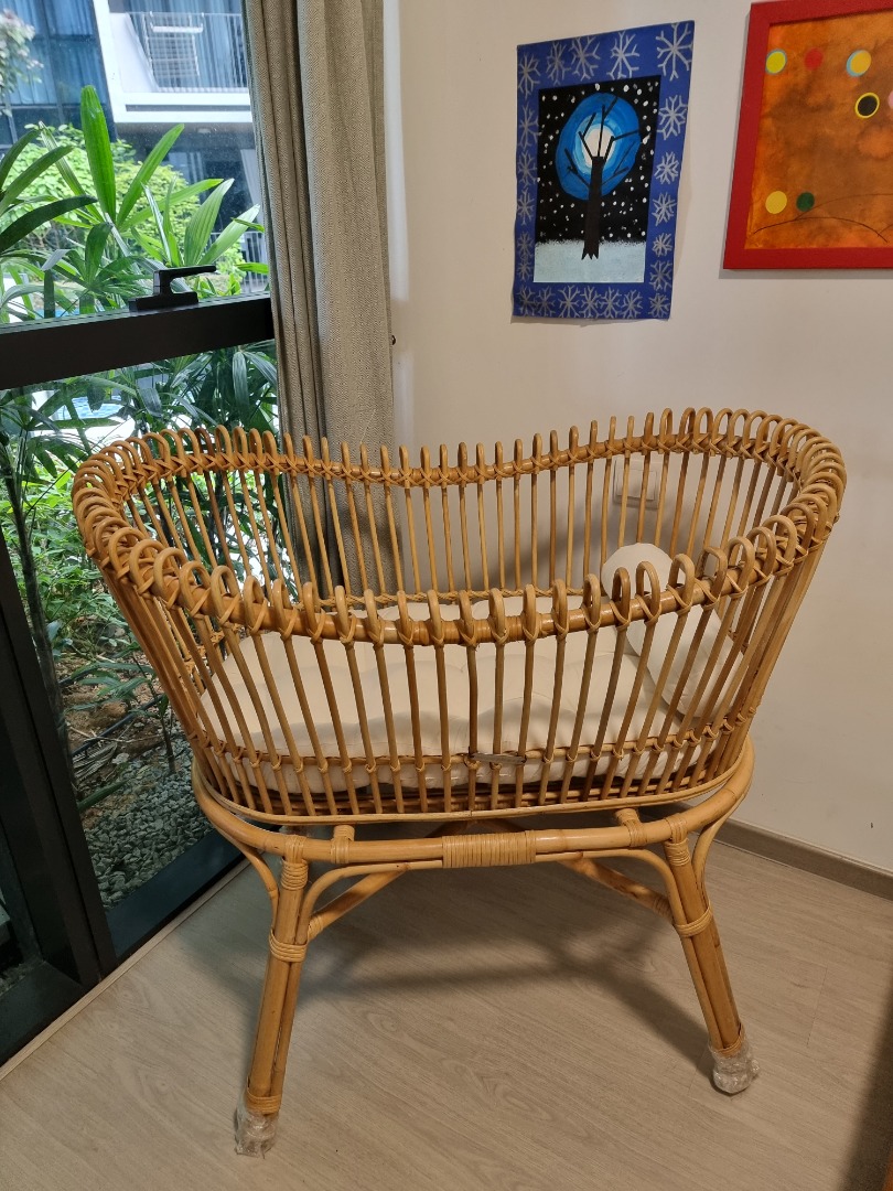 Rattan cot, Babies & Kids, Baby Nursery & Kids Furniture, Cots & Cribs ...