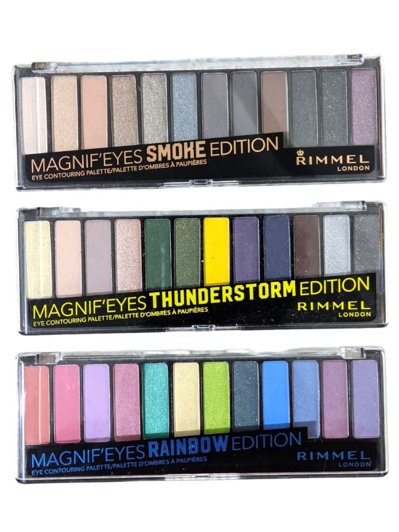 Rimmel London Magnif'eyes 12 Pan Eyeshadow Palette, Highly Pigmented ...