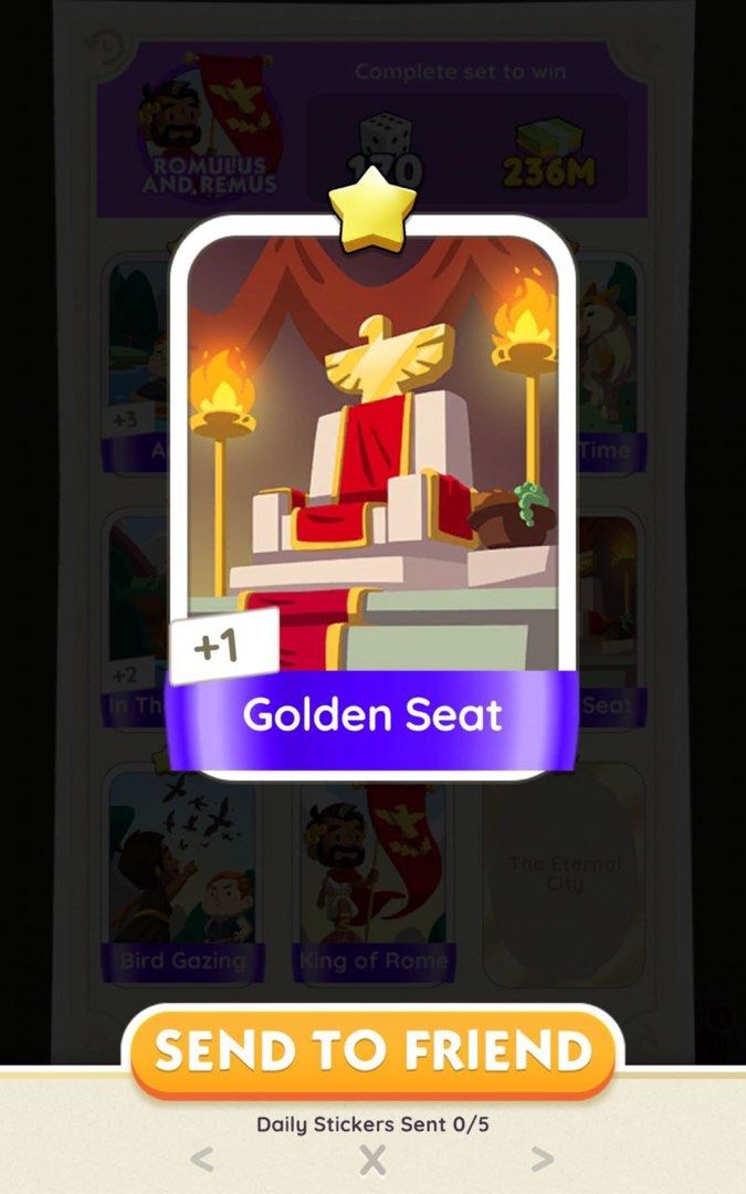 Romulus and Remus (Set 4) - Monopoly Go, Hobbies & Toys, Toys & Games ...