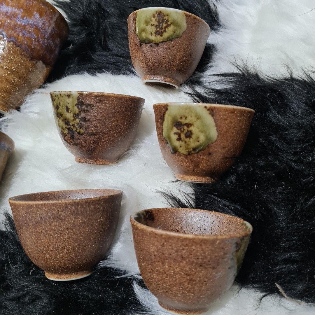 Rust Design Stoneware Tea Cups/Plant Pots on Carousell
