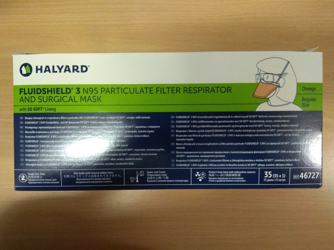 Sale. Brand new. Halyard Fluidshield mask. Expiry Mar 2025, Health ...