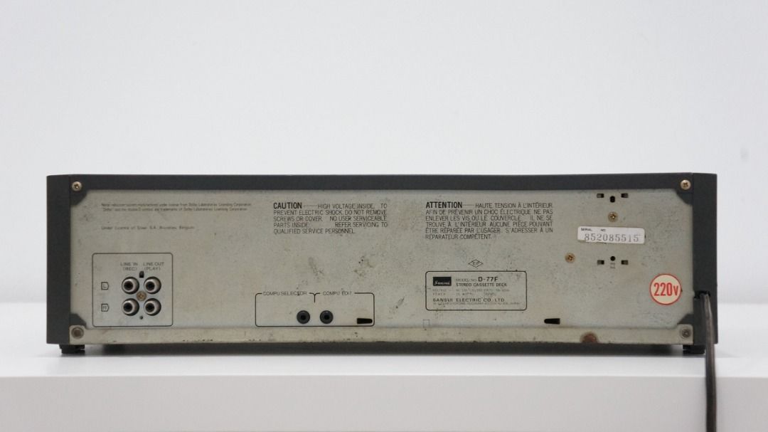 Sansui D-77F Vintage Single Stereo Cassette Deck, Audio, Other Audio ...