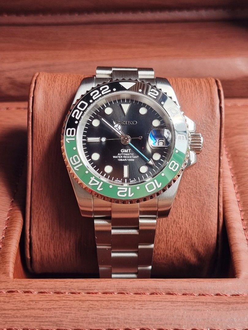 Seiko Mod Custom GMT Sprite NH34, Men's Fashion, Watches & Accessories ...
