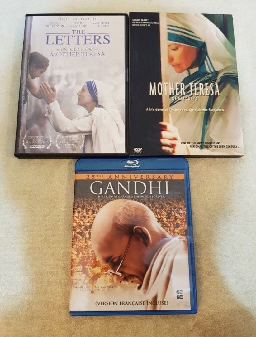Selfless Sacrifice Set Gandhi & Mother Teresa 1st Press Blu-Ray & DVD ...