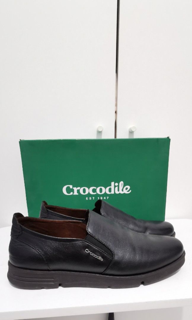 SEPATU FORMAL RESMI HITAM CROCODILE, Fesyen Pria, Sepatu , Sepatu ...