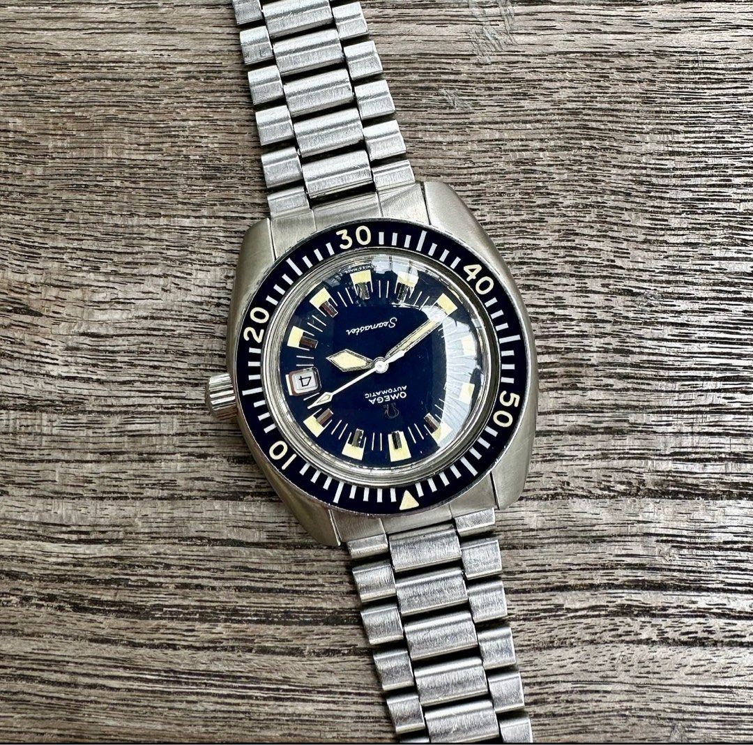 (Serviced/Box/Sharp case) Omega Seamaster 120m DEEP BLUE, Luxury ...