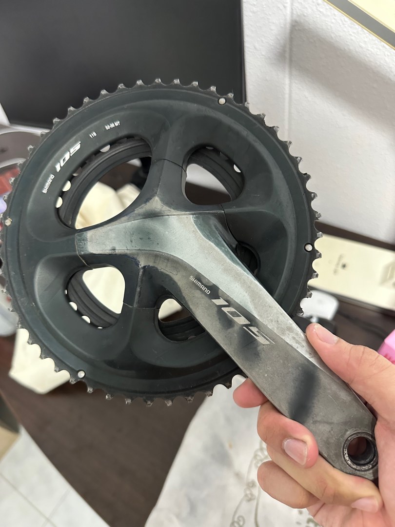 Shimano 105 Crankset, Sports Equipment, Bicycles & Parts, Parts ...