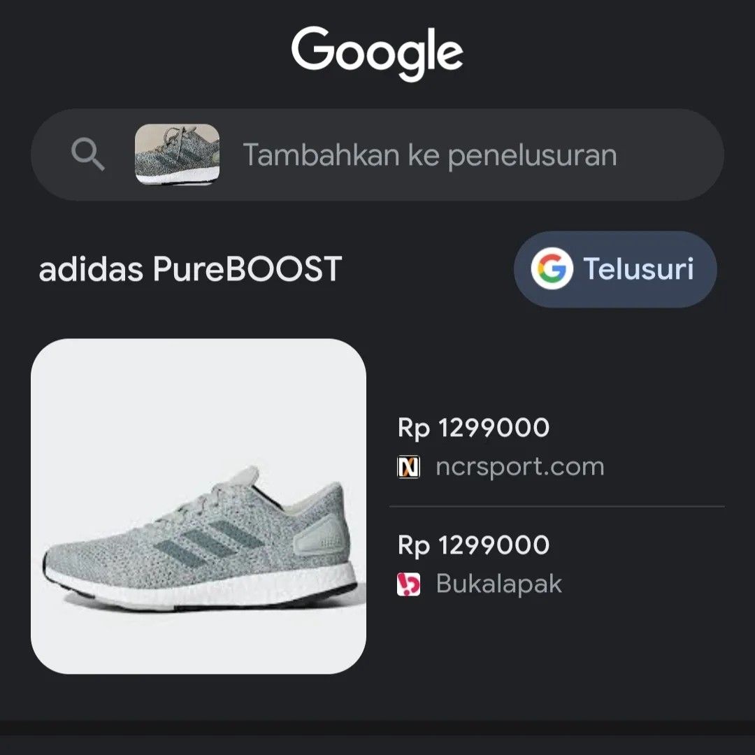 SIZE 38 INSOLE 23,5 CM SEPATU SECOND ADIDAS PUREBOOST MADE IN CHINA ...