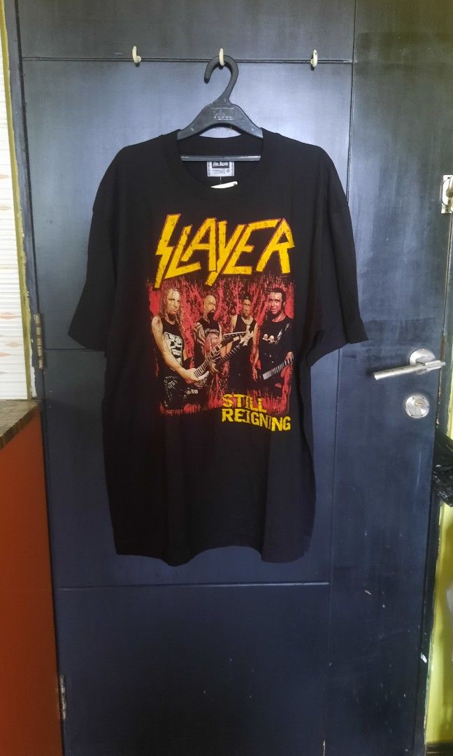 Slayer band t shirt kaos musik rock metal tag the roxx kaset cd merch ...