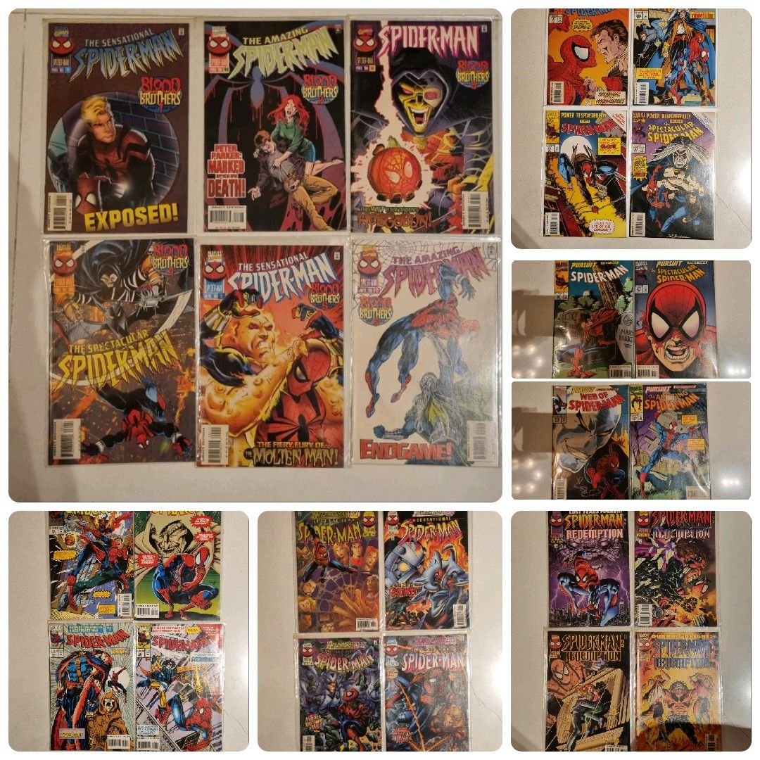 Spider-Man Comics Sets Marvel Comics Ben Reilly Scarlet Spider, Hobbies ...