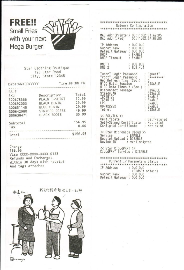 Star MCP31L mC-Print3 POS Receipt Thermal Printer POS USB + Lan 收據打印機 ...