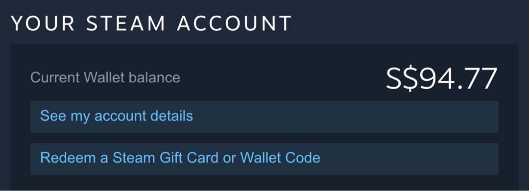 Steam Credits, Video Gaming, Gaming Accessories, Game Gift Cards ...