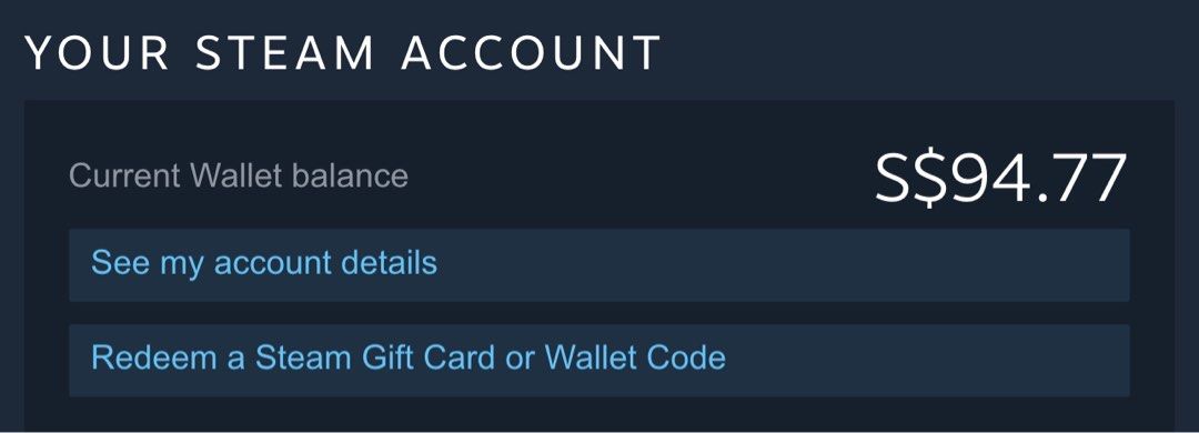 Steam Credits, Video Gaming, Gaming Accessories, Game Gift Cards ...