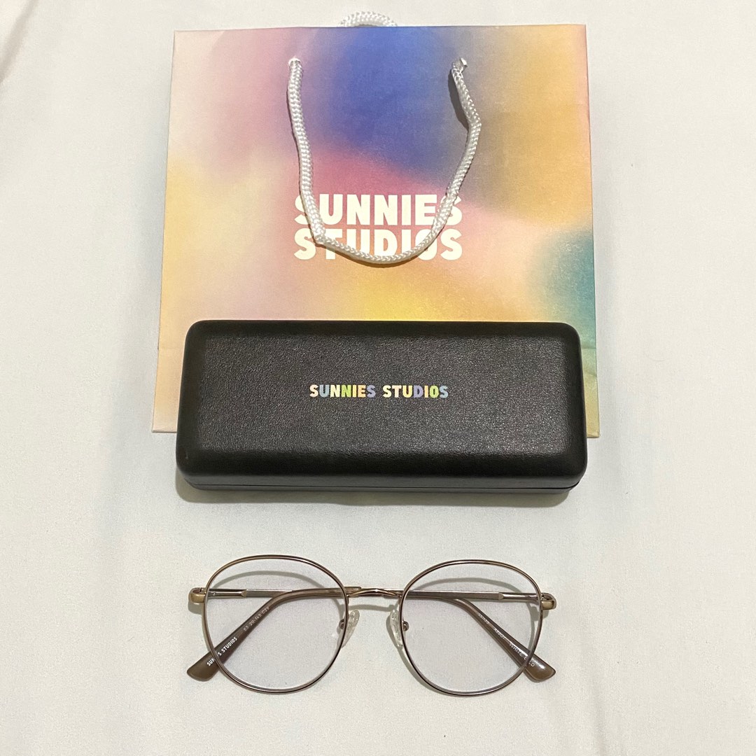 Sunnies Specs Abbot in White Gold on Carousell