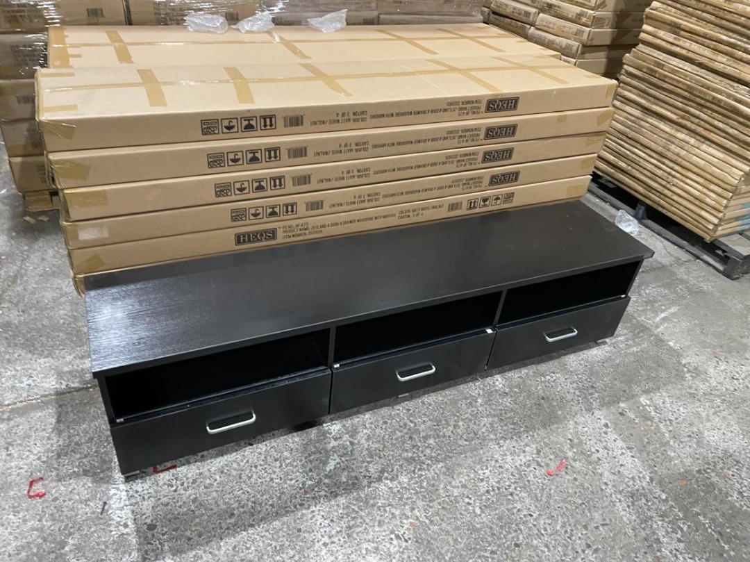 TECH TV UNIT with 3 DRAWERS- ON SALE!! BUY NOW!!, Home & Furniture ...