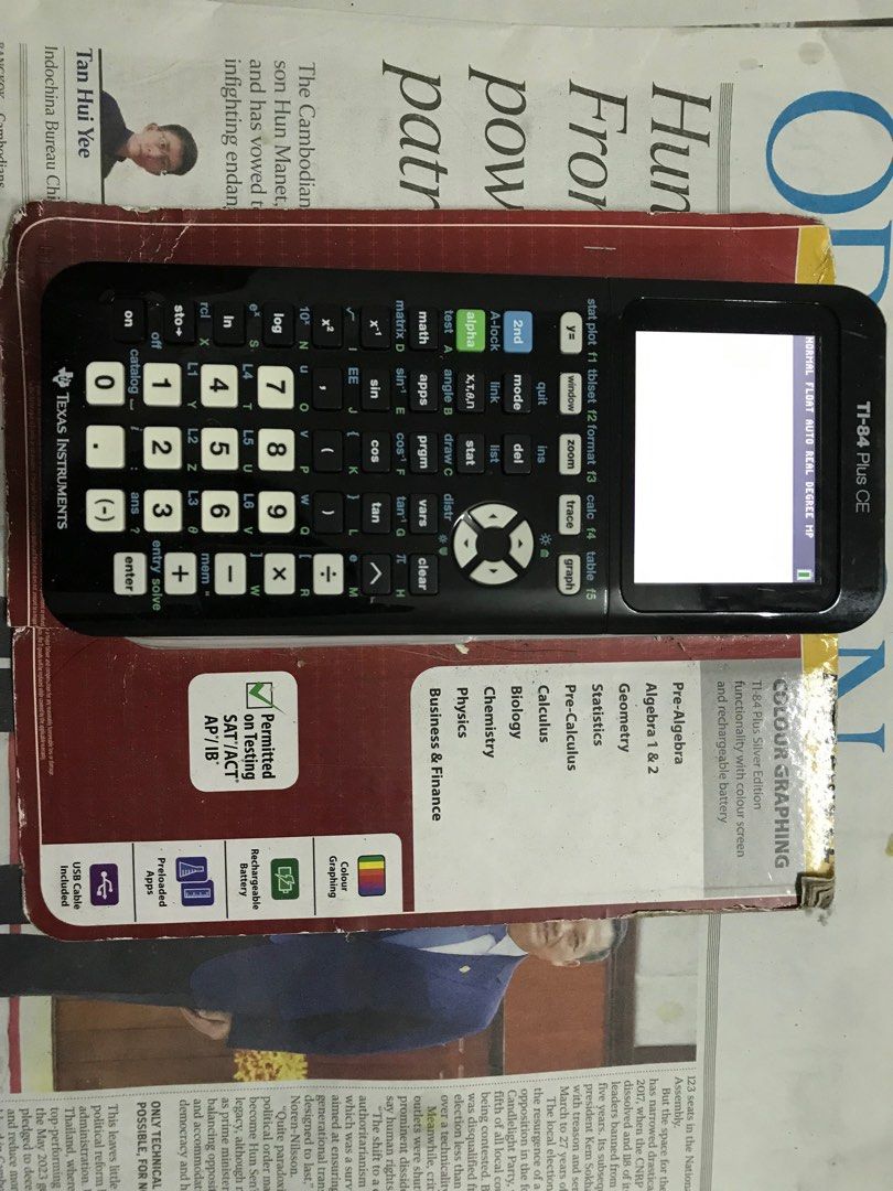 Texas Instrument CalculatorTI 84 Plus CE for H1 and H2 Math, Hobbies ...
