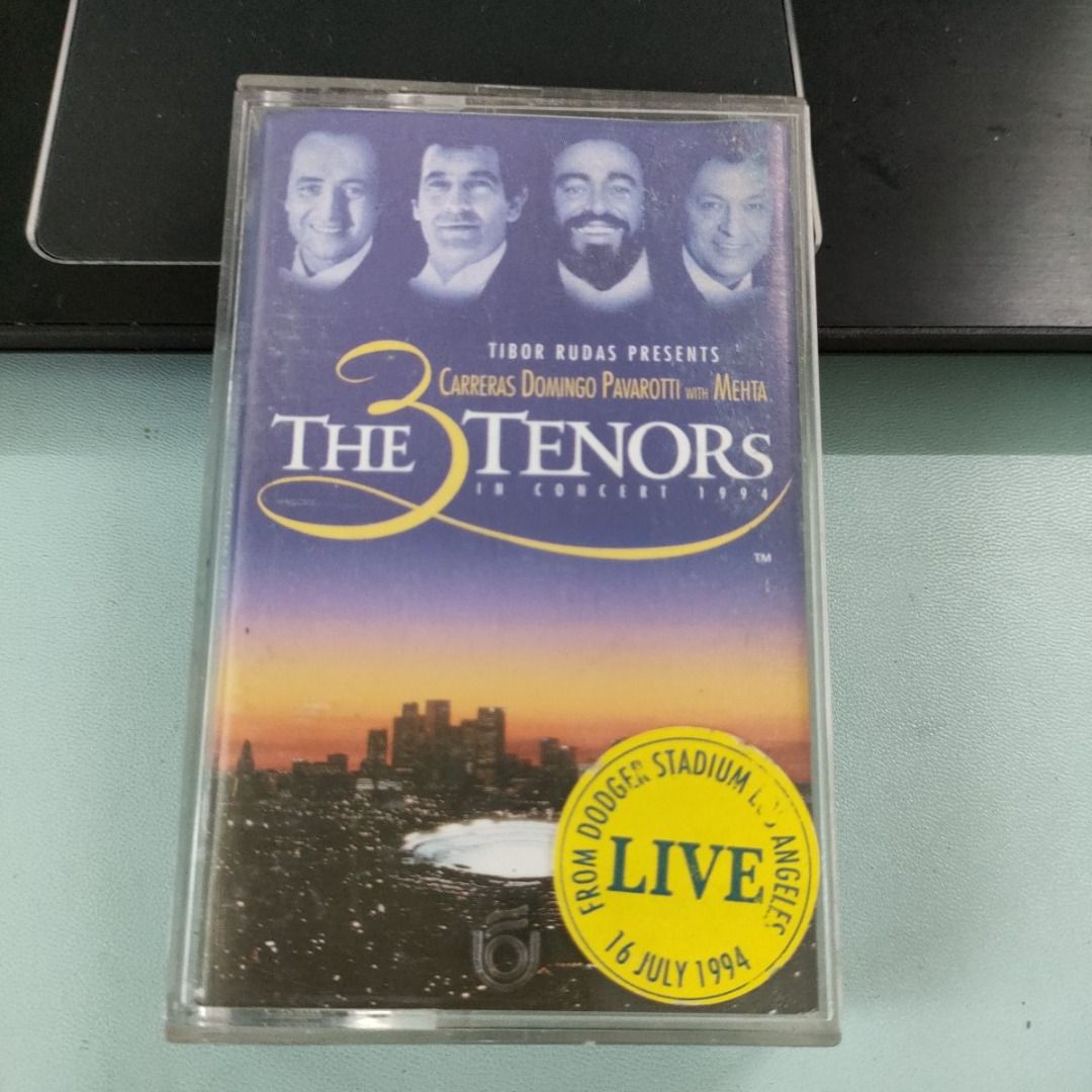 THE 3 TENORS IN CONCERT 1994 卡帶 錄音帶, 書籍、休閒與玩具, 樂器、音樂相關, CD、DVD在旋轉拍賣