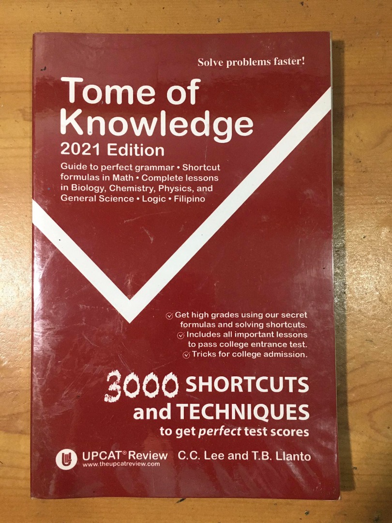 TOME OF KNOWLEDGE UPCAT REVIEWER, Hobbies & Toys, Books & Magazines ...