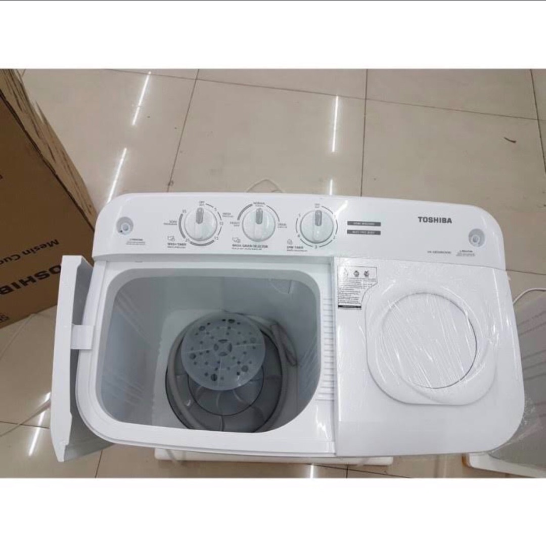 TOSHIBA MESIN CUCI 2 TABUNG 8.5 KG on Carousell