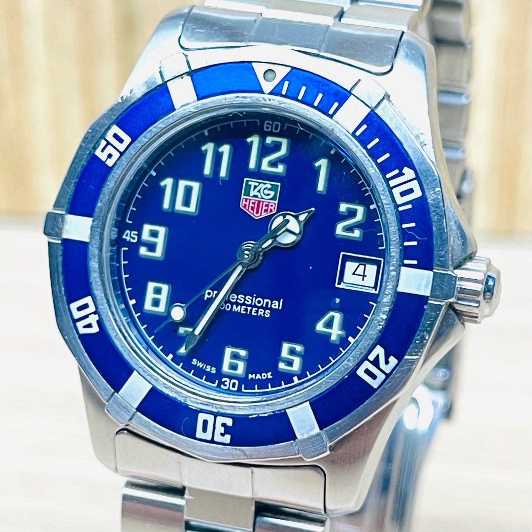 TP-TAG HEUER Professional Blue 2000 Classic Midsize Sport Quartz Watch ...