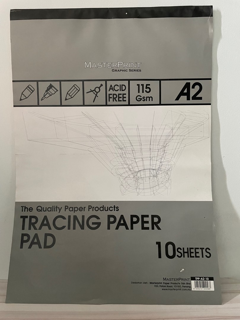 Tracing paper pad A2 size, Hobbies & Toys, Stationery & Craft ...