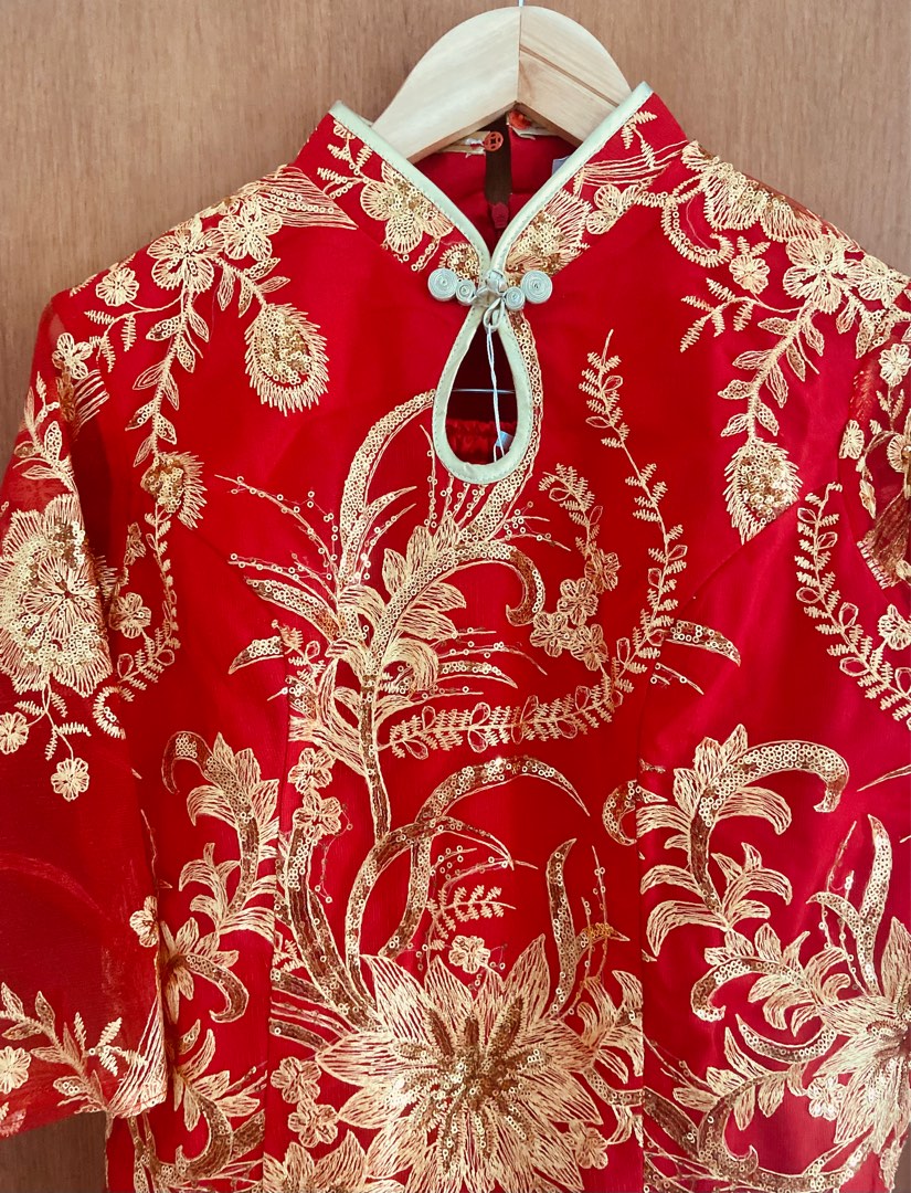 (NEW) Traditional Chinese wedding Qun Kua, Women's Fashion, Dresses ...