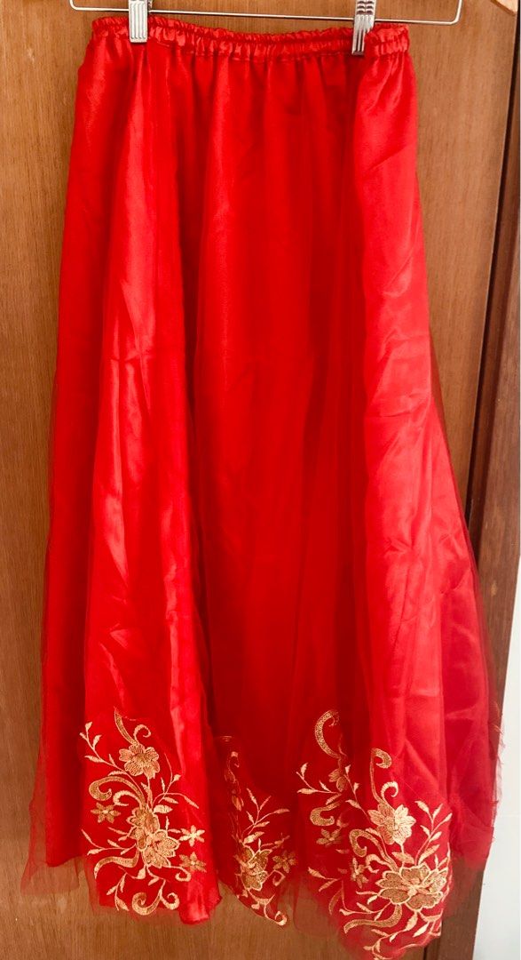 (NEW) Traditional Chinese wedding Qun Kua, Women's Fashion, Dresses ...