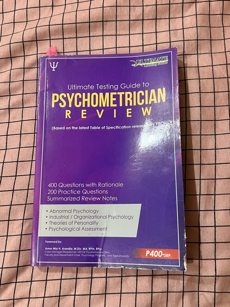 Ultimate testing guide to PSYCHOMETRICIAN REVIEW on Carousell
